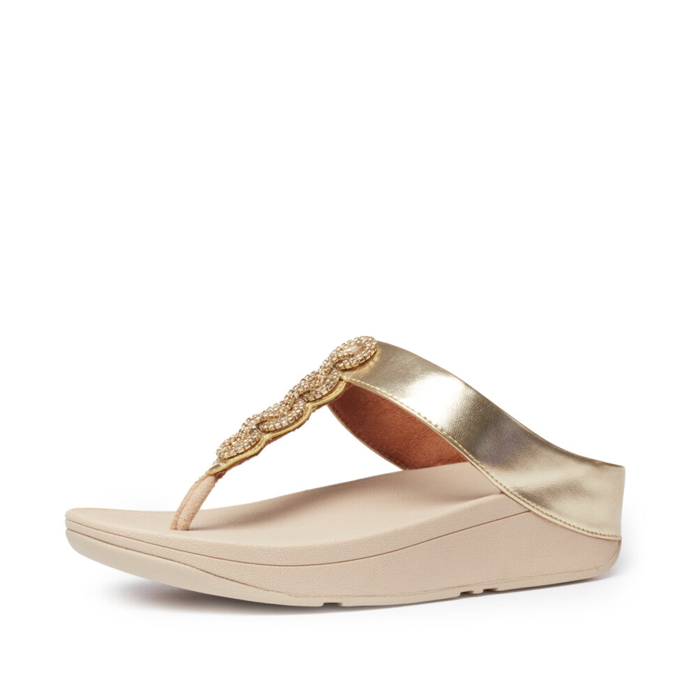 FitFlop FINO Sparkle Toe-Thongs - Platino (CC6-675) | FitFlop Malaysia – Fitflop Malaysia