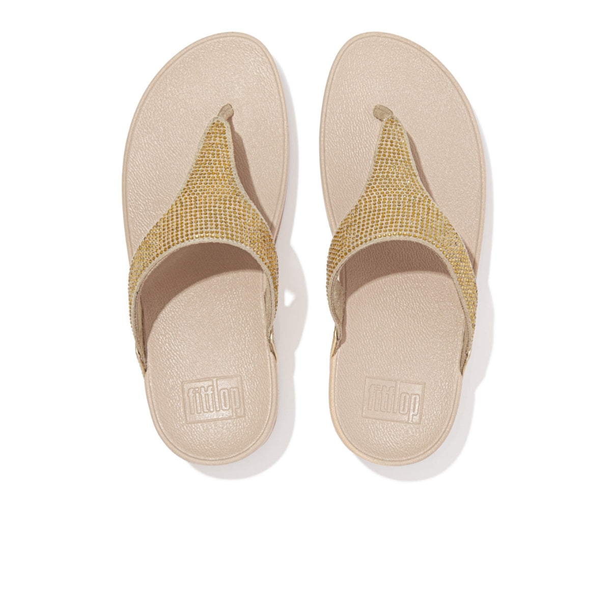FitFlop LULU Crystal Embellished Toe-Post Sandals - Platino (EC5-675) – Fitflop Malaysia