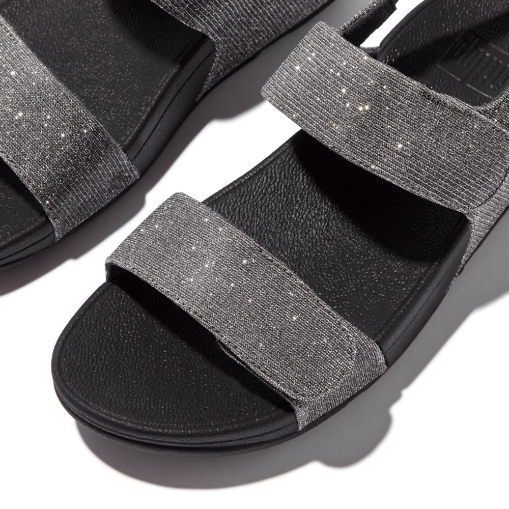 FitFlop LULU Adjustable Shimmerlux Back-Strap Sandals - Pewter (GA2-054) – Fitflop Malaysia