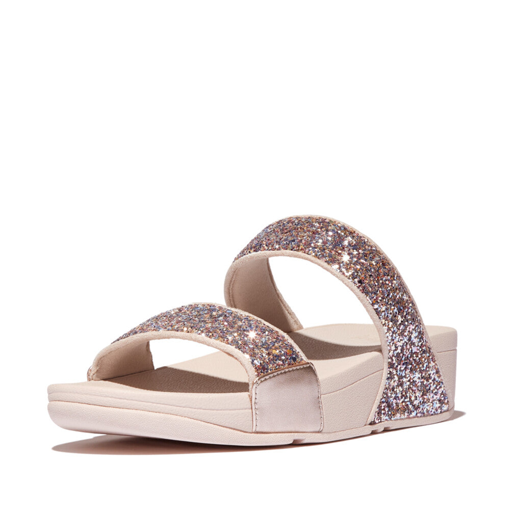 FitFlop LULU Multi-Tonal Glitter Slides - Nude Rose Mix (JE5-C33) | FitFlop Malaysia – Fitflop ...