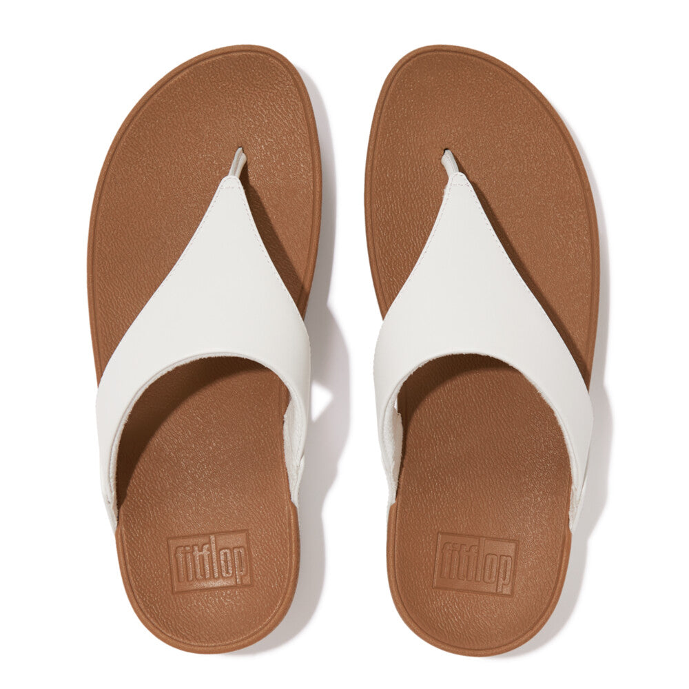 FitFlop LULU Leather Toe-Post Sandals - White (I88-024) – Fitflop Malaysia