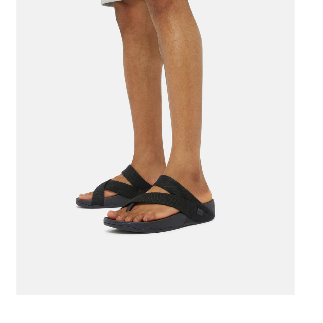 FitFlop SLING Weave Toe-Post Sandals - Black (AP9-001) – Fitflop Malaysia