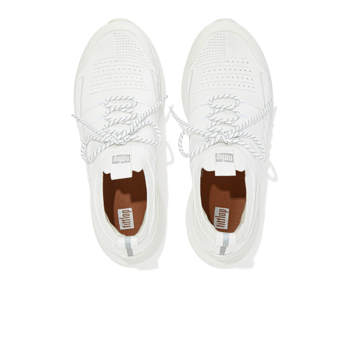 FitFlop VITAMIN FF Knit Sports Trainers - Urban White (FA5-194 ...