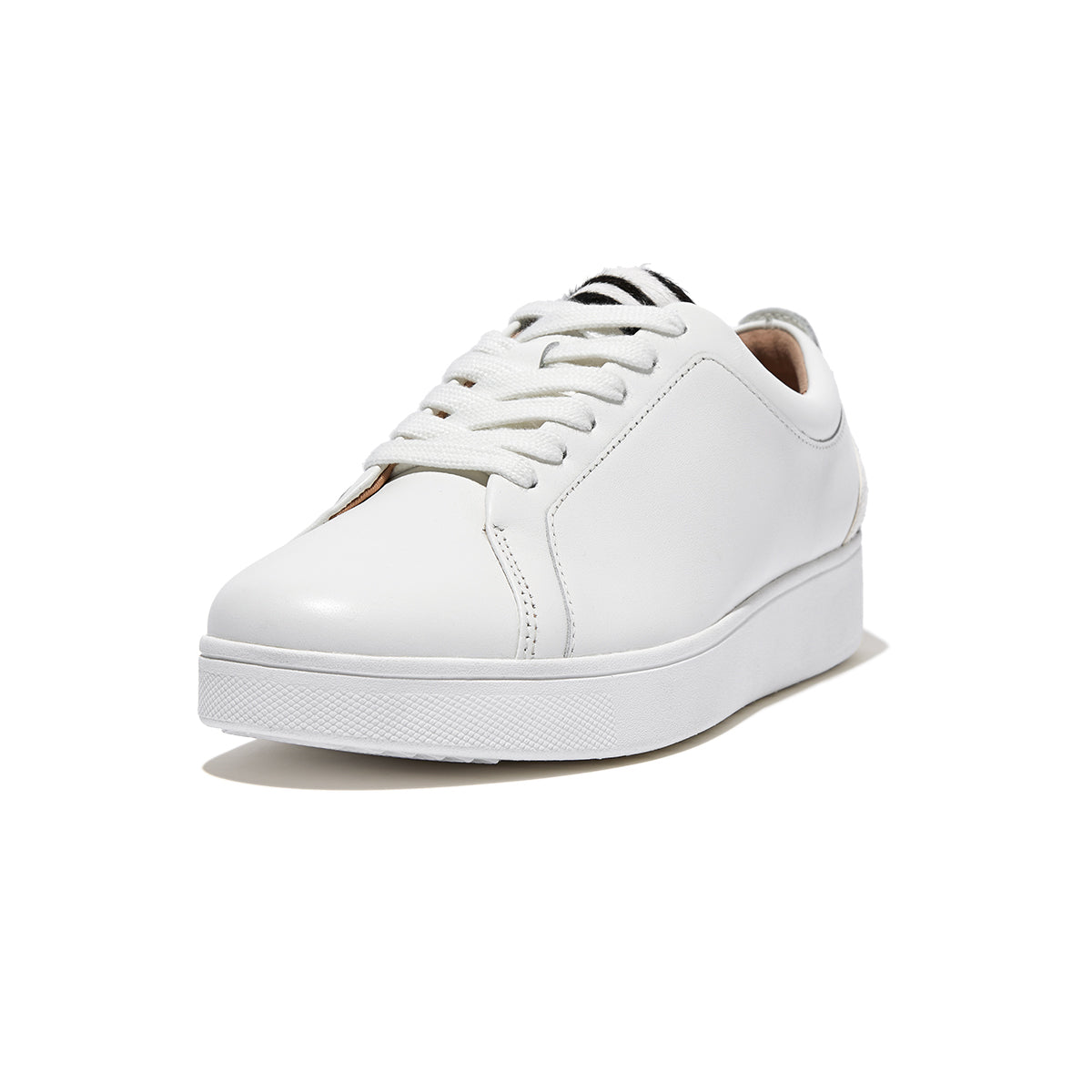 FitFlop RALLY Zebra-Back Leather Trainers - Urban White/Zebra (FK4-A11 ...