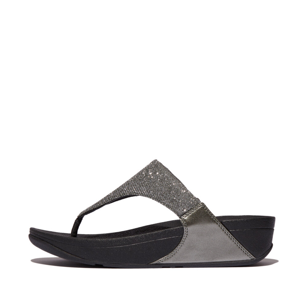 LULU Shimmerlux Toe-Post Sandals - Pewter (FZ7-054) | FitFlop Malaysia ...