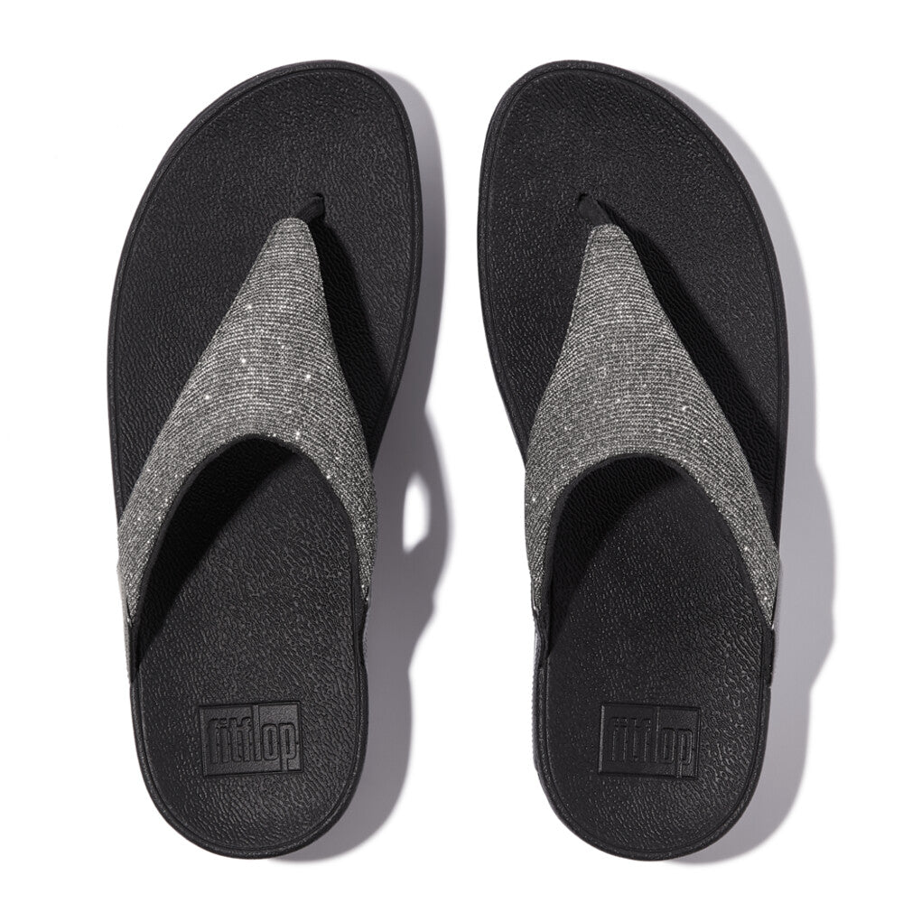 LULU Shimmerlux Toe-Post Sandals - Pewter (FZ7-054) | FitFlop Malaysia ...