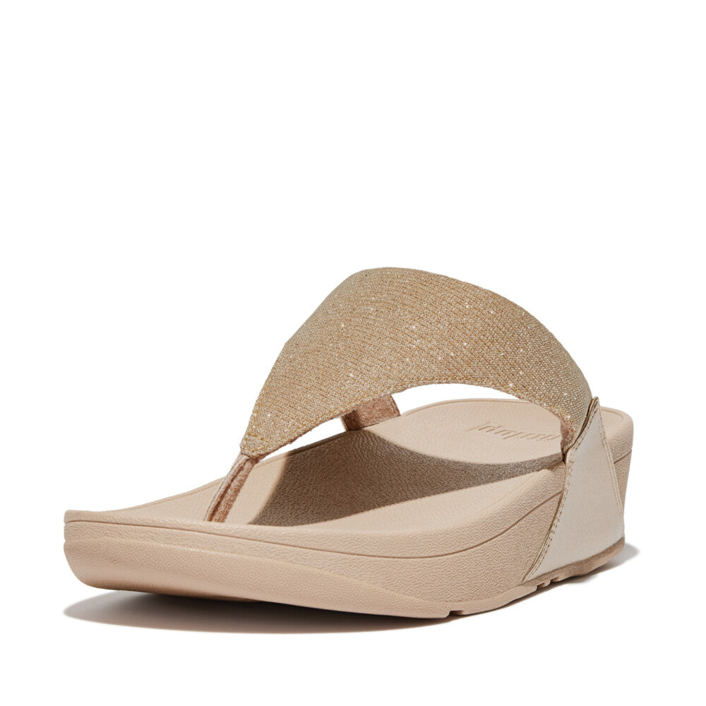 LULU Shimmerlux Toe-Post Sandals - Latte Beige (FZ7-A94) | FitFlop Malaysia – Fitflop Malaysia