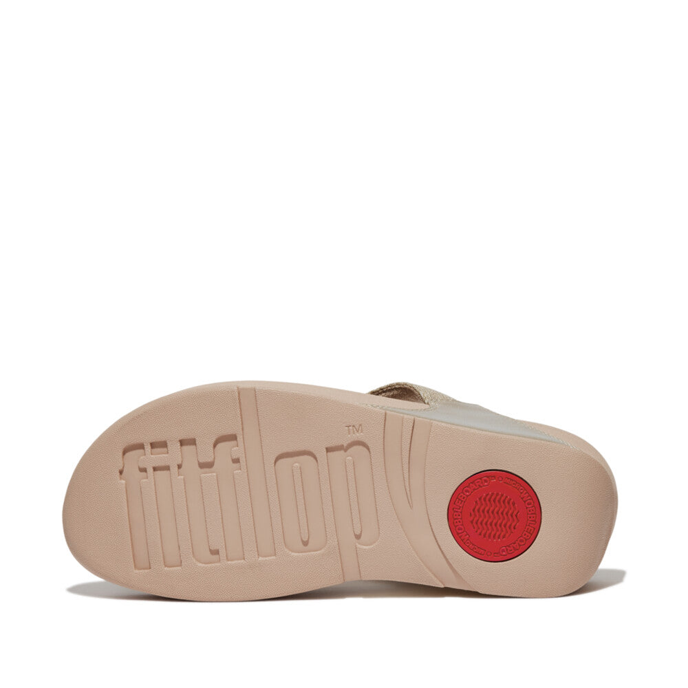LULU Shimmerlux Toe-Post Sandals - Latte Beige (FZ7-A94) | FitFlop Malaysia – Fitflop Malaysia