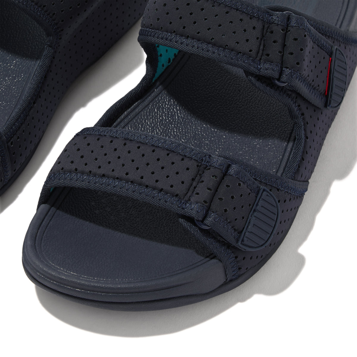 FitFlop GOGH MOC Water-resistant Perf Neoprene Slides - Midnight Navy ...