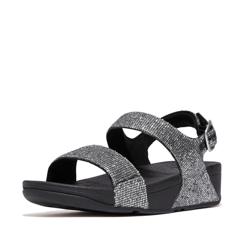 Fitflop Lulu Glitterball Back Strap Sandals Silver If7 011 Fitflop