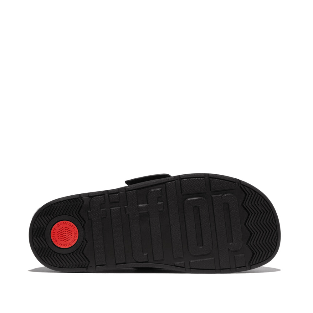 FitFlop GEN-FF Maxi-Buckle Contrast-Stitch Leather Mules - Black (IM8 ...