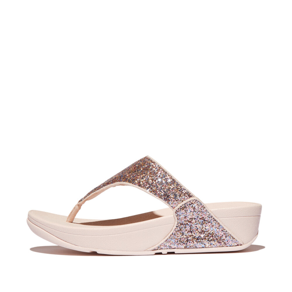 FitFlop LULU Mult-Tonal Glitter Toe-Post Sandals - Nude Rose Mix (JE6-C33) | FitFlop Malaysia ...