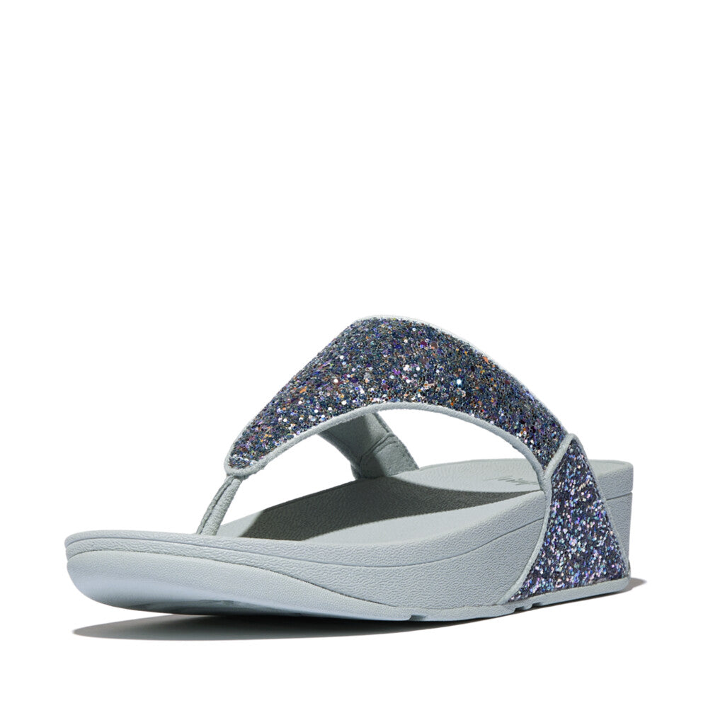 FitFlop LULU Mult-Tonal Glitter Toe-Post Sandals - Quiet Blue (JE6-C34) | FitFlop Malaysia ...