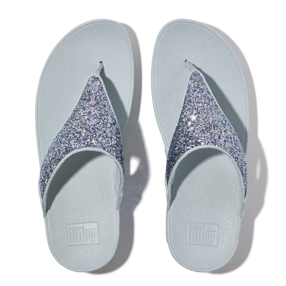 FitFlop LULU Mult-Tonal Glitter Toe-Post Sandals - Quiet Blue (JE6-C34) | FitFlop Malaysia ...