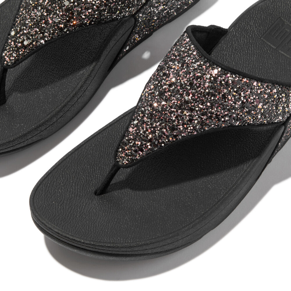 FitFlop LULU Mult-Tonal Glitter Toe-Post Sandals - Black Multi (JE6-C55) | FitFlop Malaysia ...