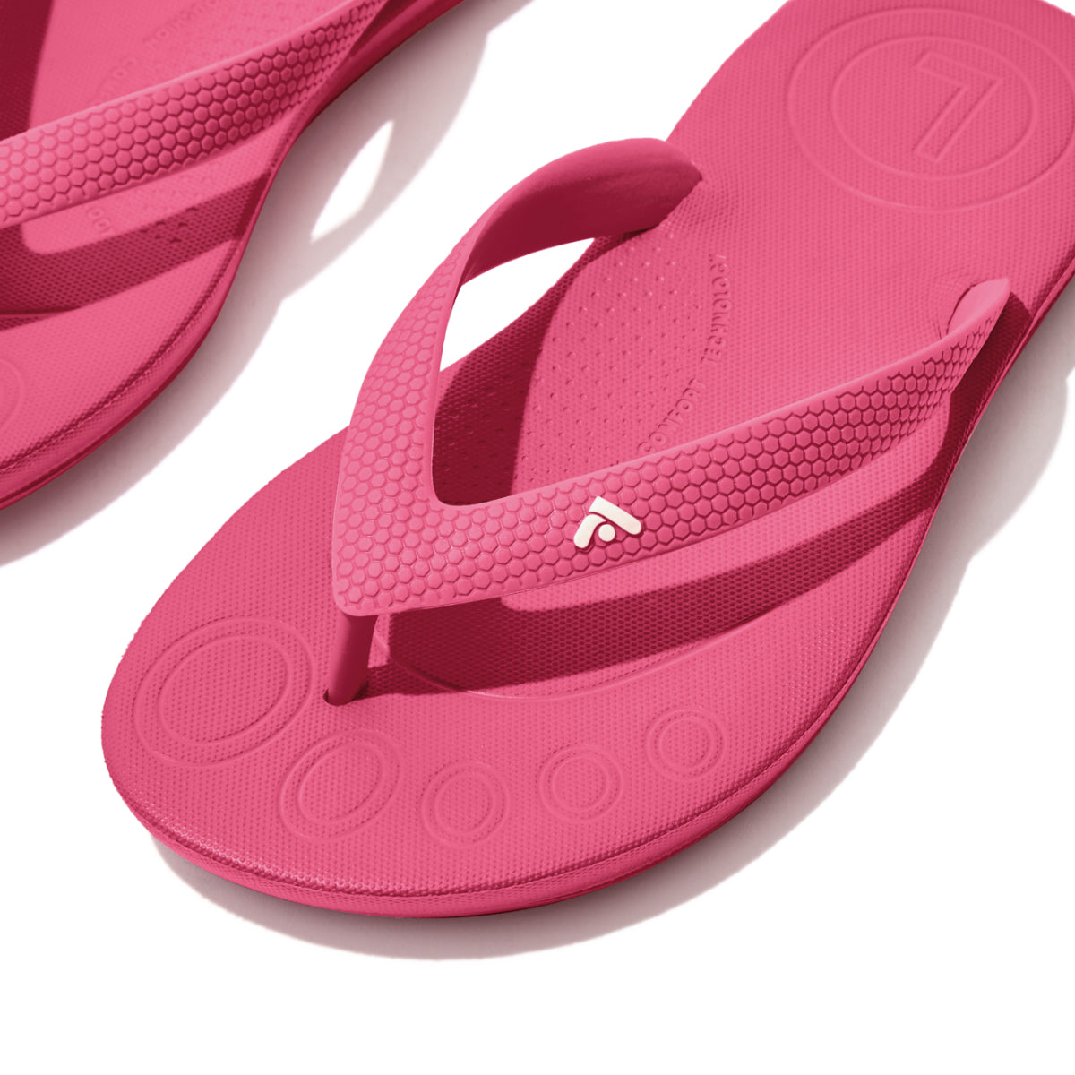 FitFlop IQUSHION Kids Junior Ergonomic Flip-Flops - Pink Jam (FP2-A34 ...