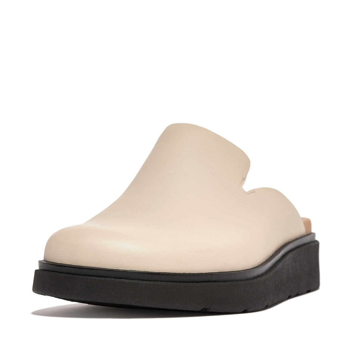 FitFlop GEN-FF Women's Leather Mules - Stone Beige Mix (GK7-A48 ...
