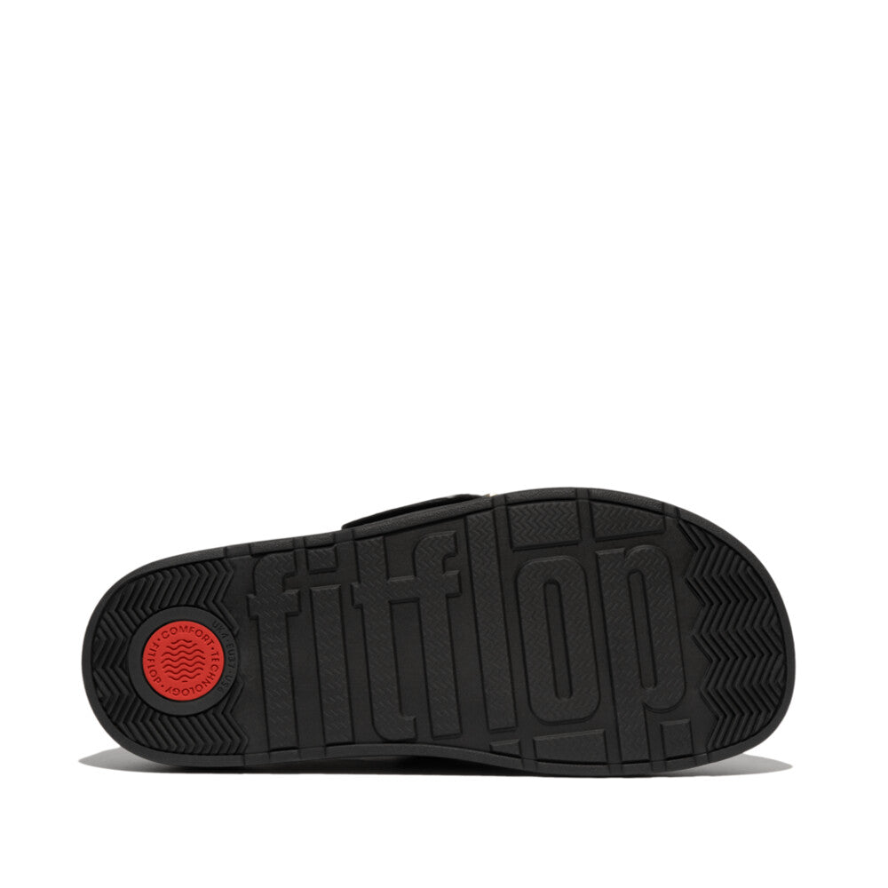 FitFlop GEN-FF Maxi-Buckle Leather Mules - All Black (HH9-090 ...