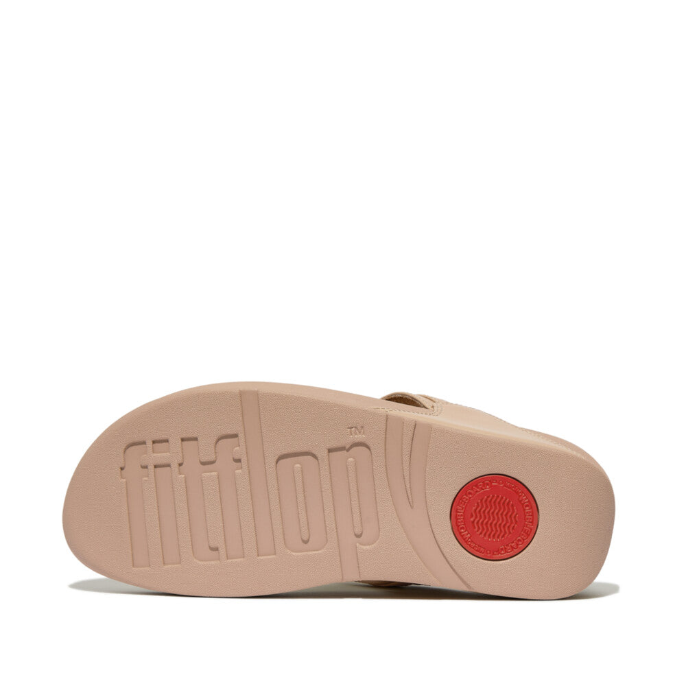 FitFlop x Song Hye Kyo LULU Chunky-Snaffle Leather Toe-Post Sandals - Classic Beige (HY7-B41 ...