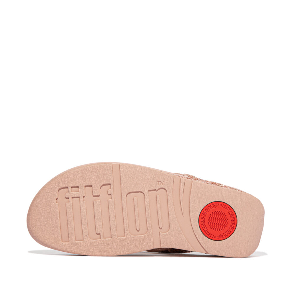 FitFlop LULU Glitter Toe-Post Sandals - Rose Gold (X03-323) – Fitflop ...