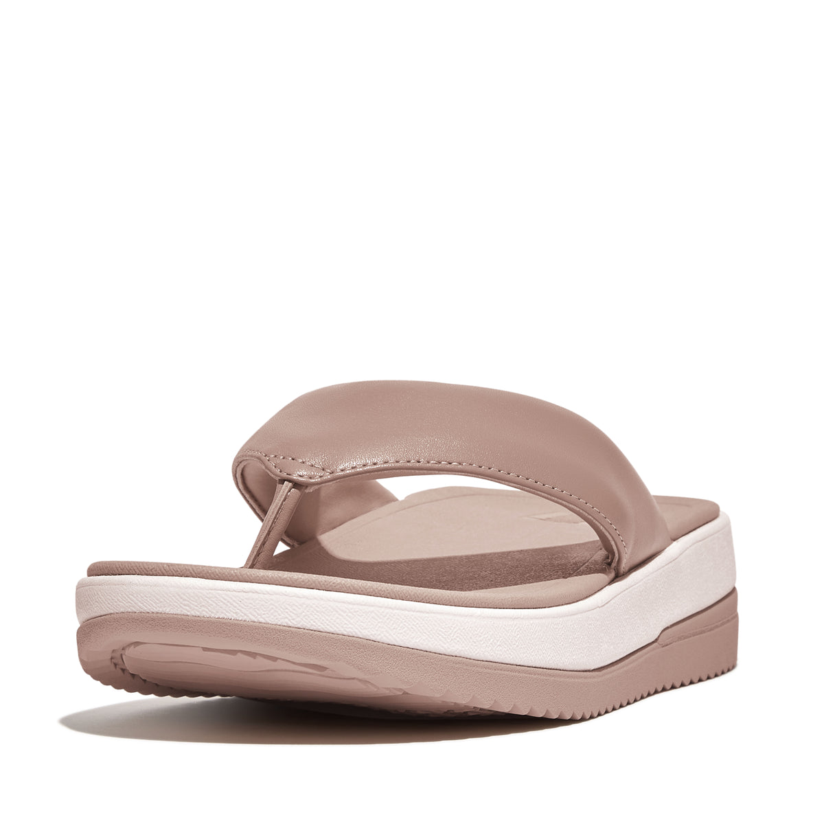 FitFlop SURFF Padded Leather Toe Post Sandals - Beige (GJ8-137 ...